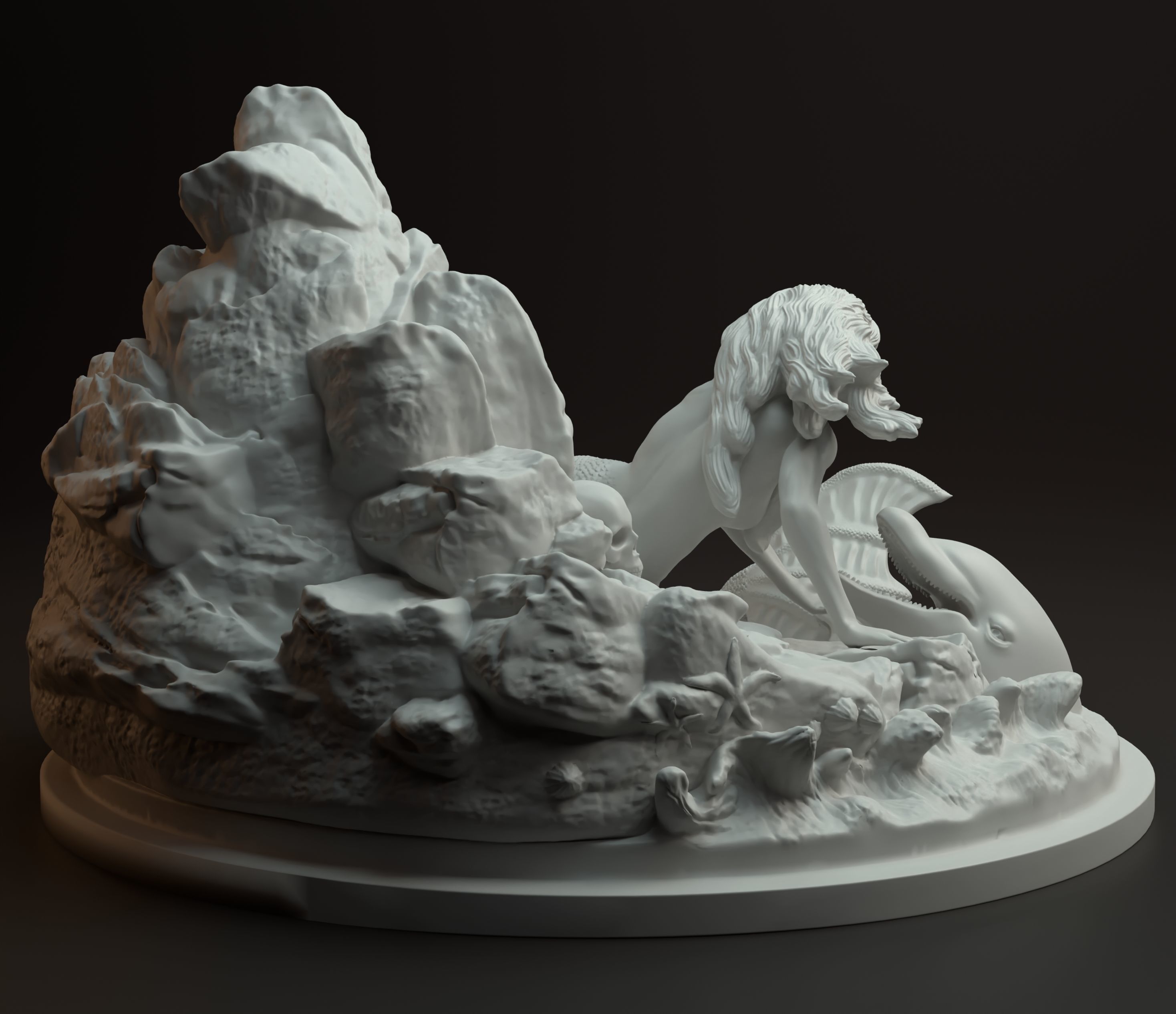 Mermaid intended for 3D printing 3D model 3D printable | CGTrader