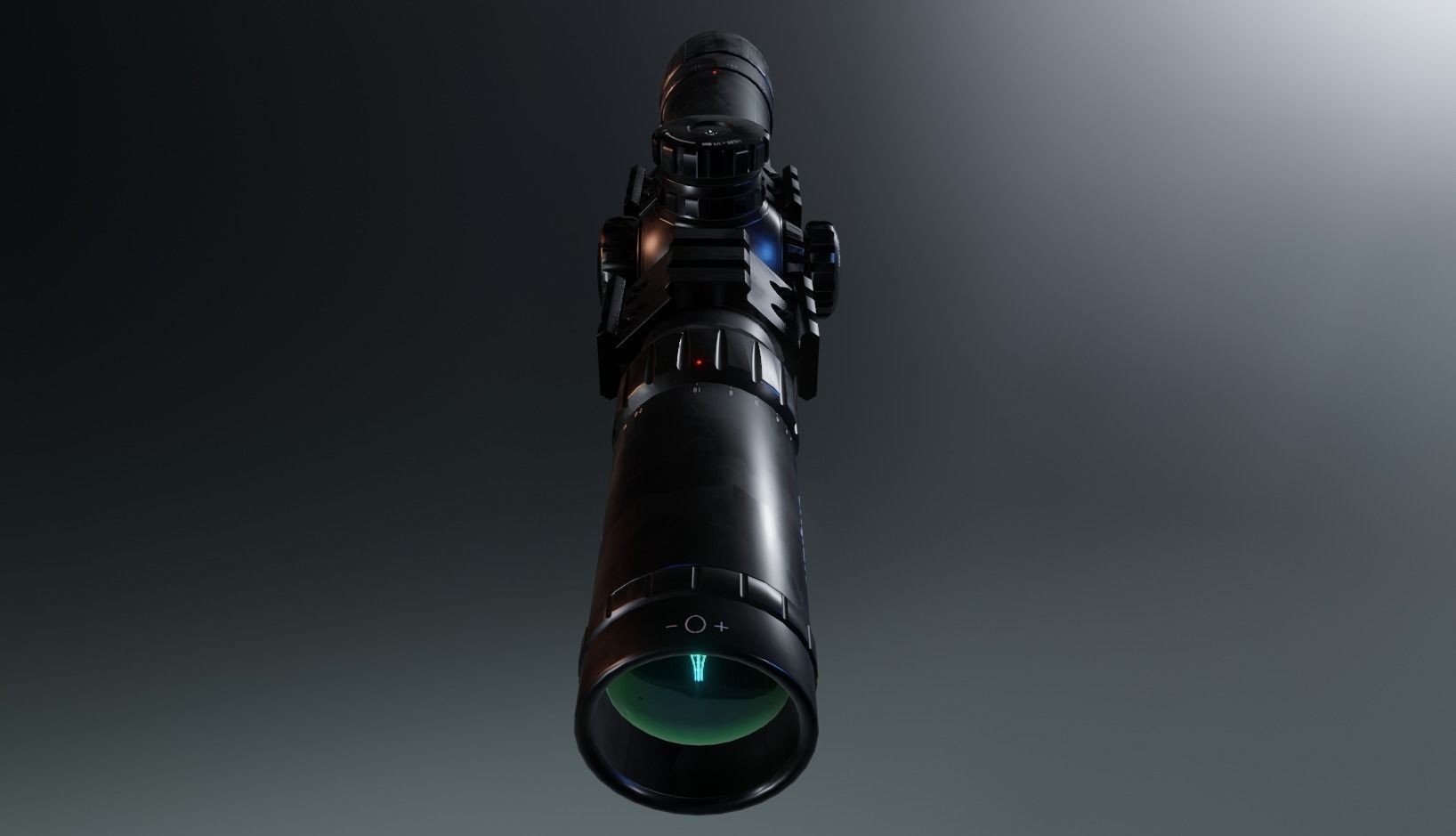 3D model TACTICAL Sniper Scope Game Ready VR / AR / low-poly | CGTrader