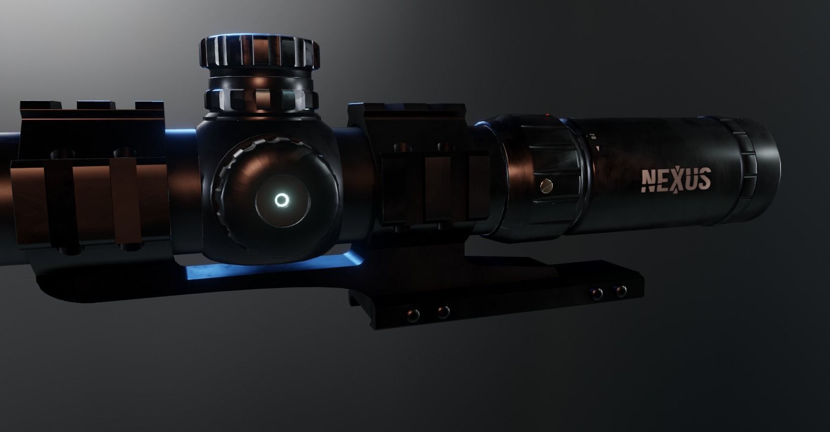 3D model TACTICAL Sniper Scope Game Ready VR / AR / low-poly | CGTrader