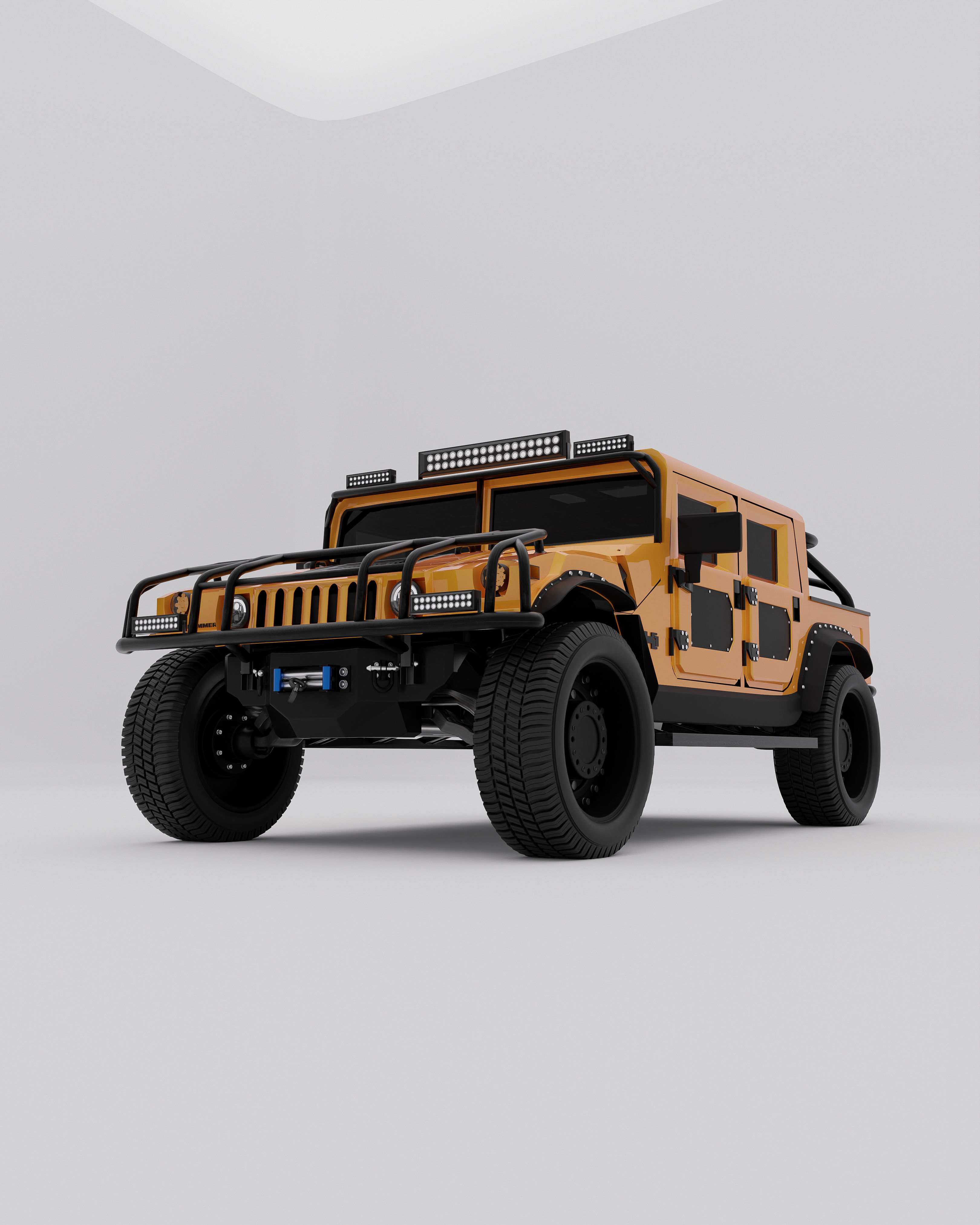 Hummer H1 rugged 3D model | CGTrader