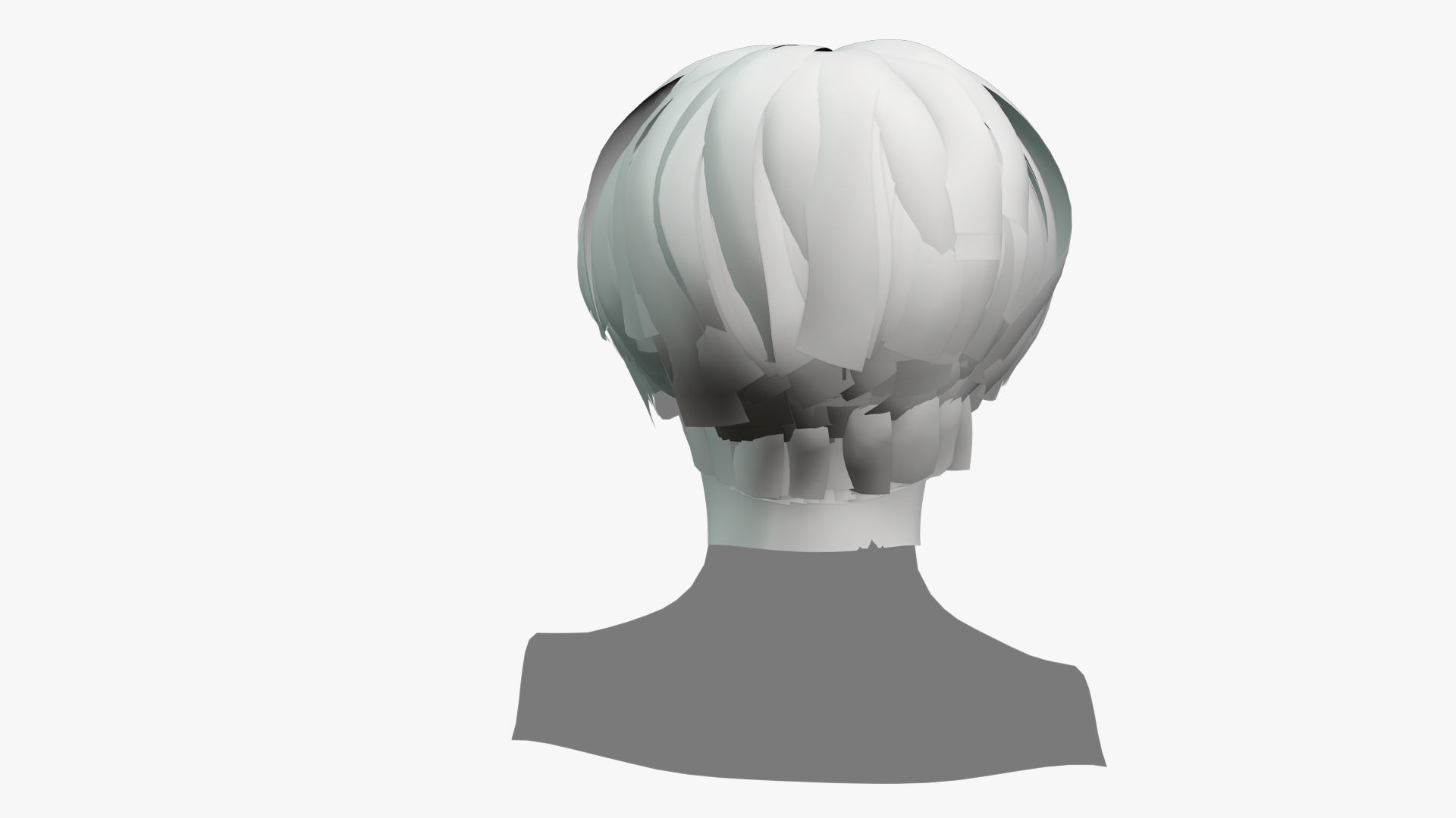 Female Hair - 005 3D model rigged | CGTrader