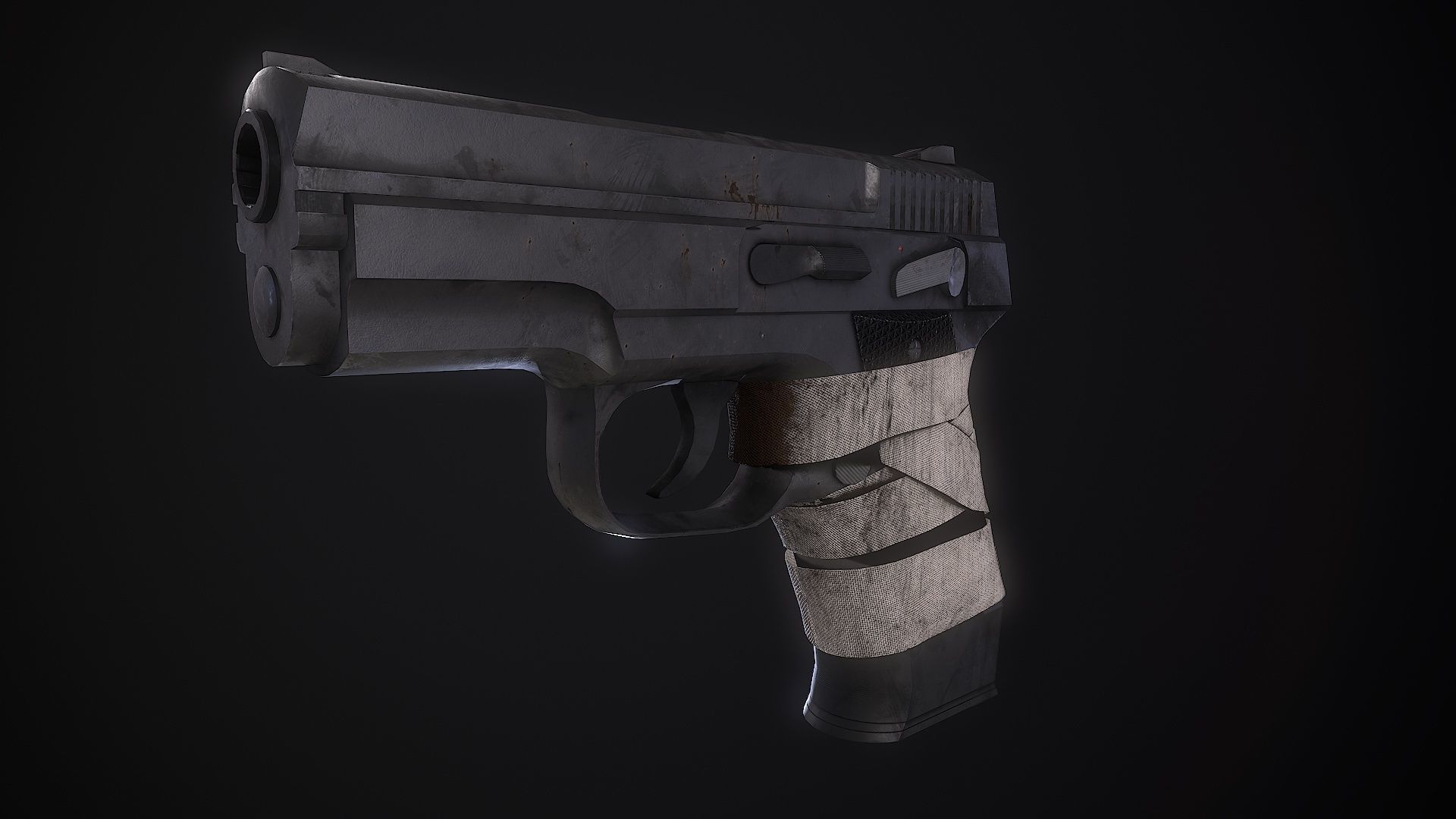 3D model Resident Evil 8 Village Lemi pistol simple and custom hand gun ...