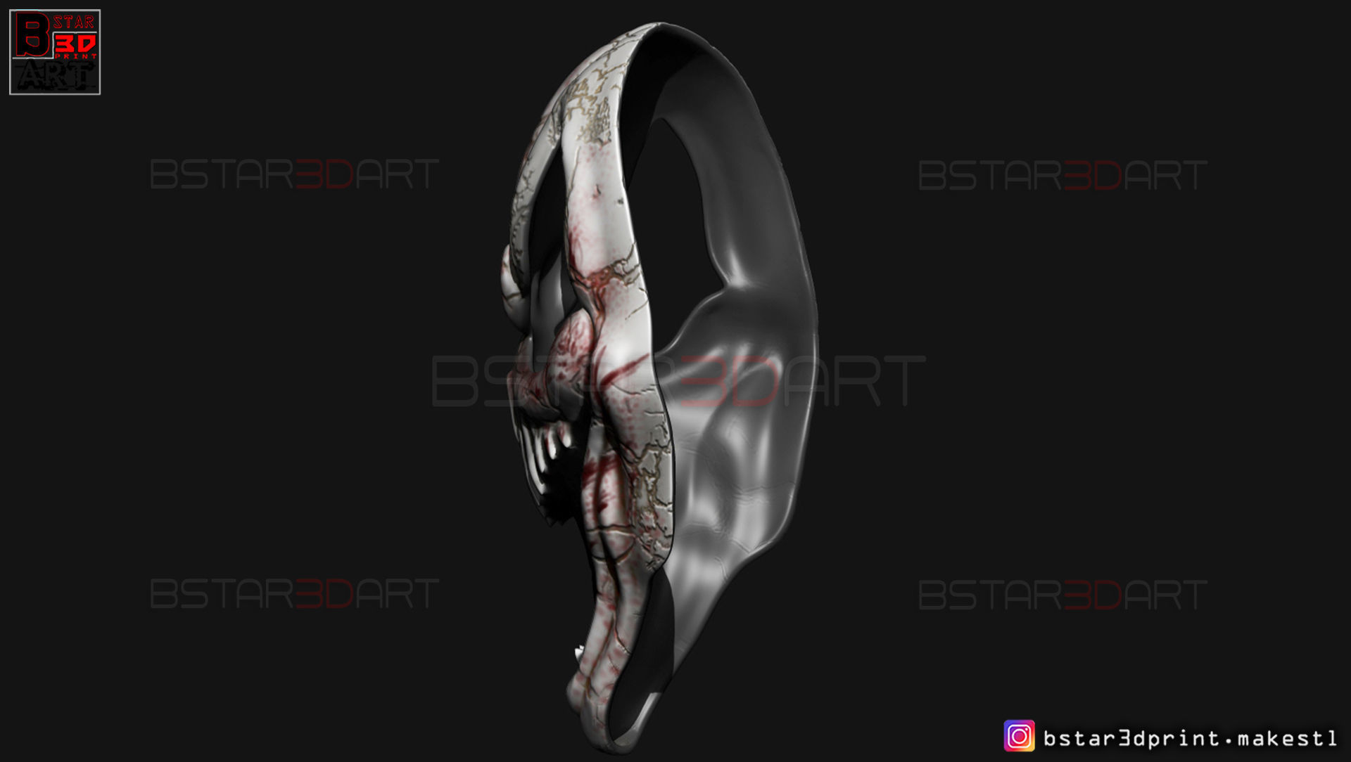The Viper Ghost Face Mask - Dead by Daylight 3D model 3D printable ...