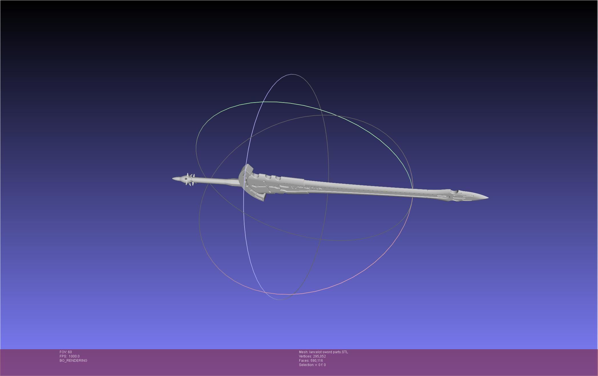 Fate Lancelot Berserker Sword Printable Assembly 3D model 3D printable ...
