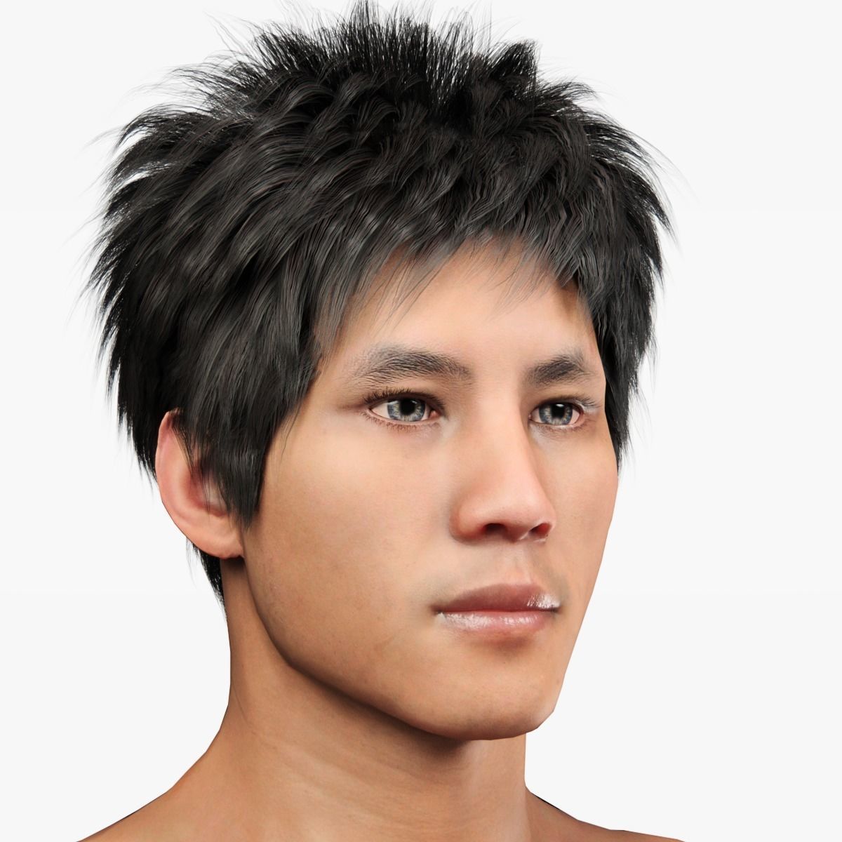 Male Hair - 009 3D model | CGTrader