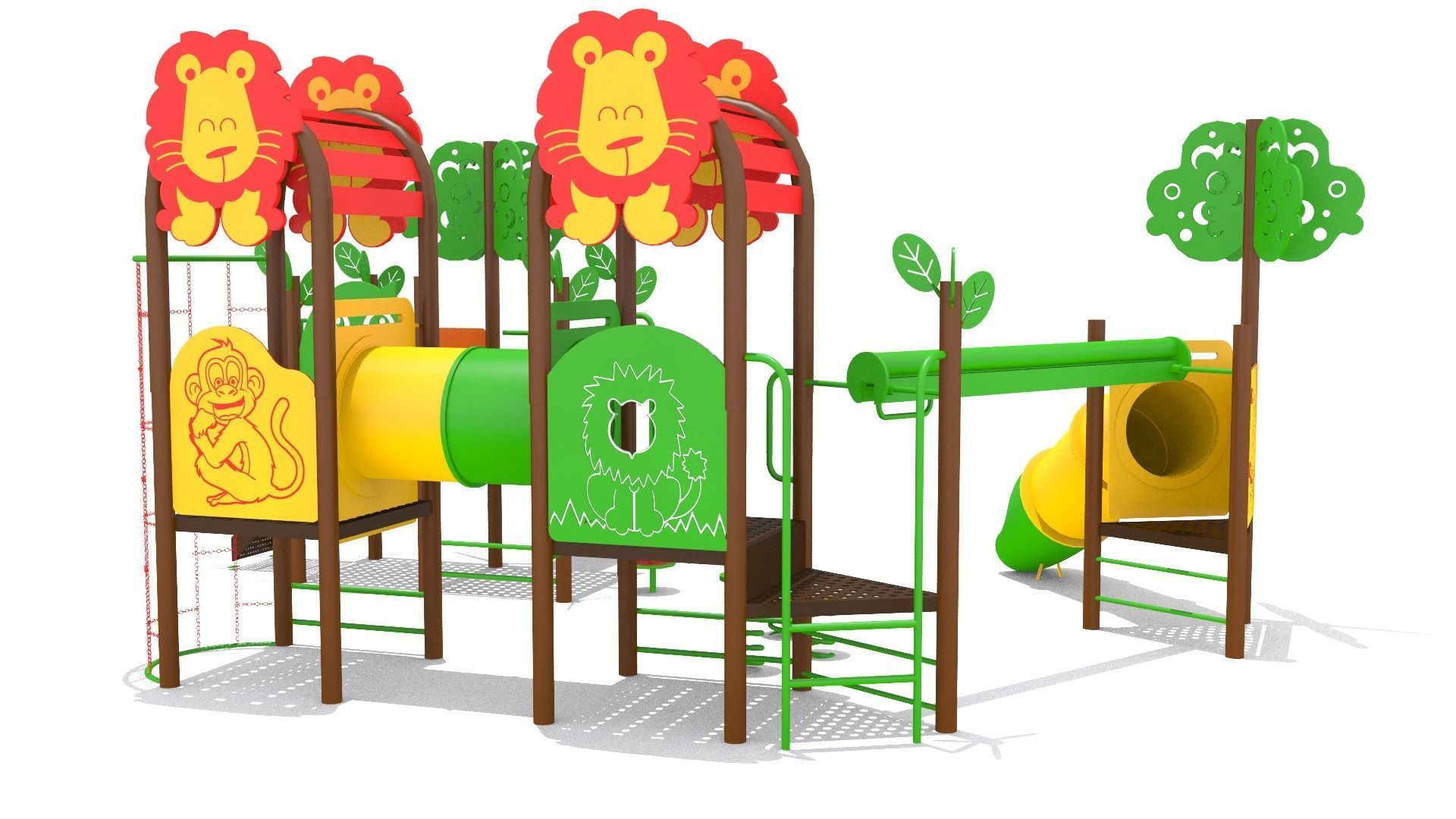 3D model Lion Playground VR / AR / low-poly | CGTrader