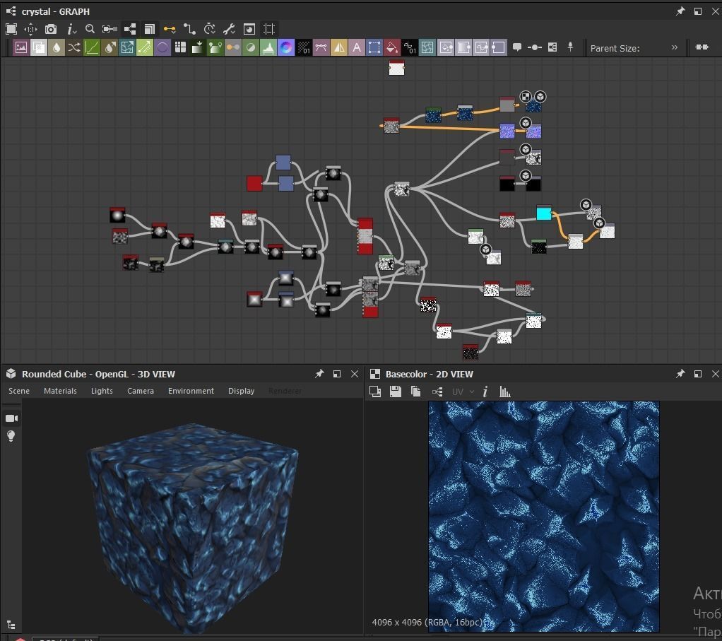 Texture Blue Crystal PBR Texture Material 4k VR / AR / low-poly | CGTrader