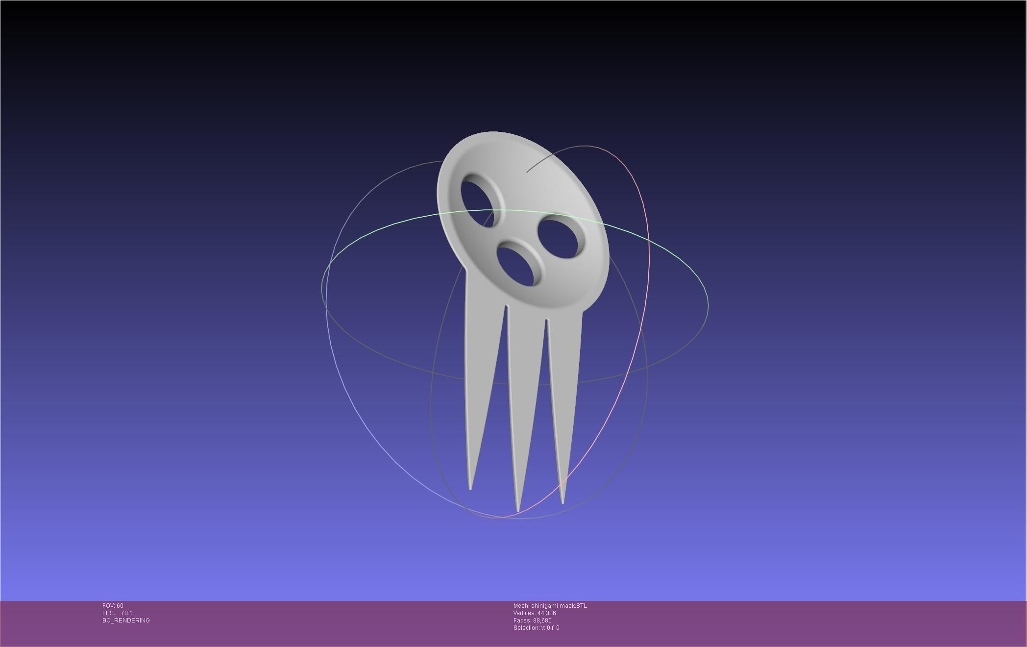 Soul Eater Shinigami Mask Printable Model 3D model 3D printable | CGTrader