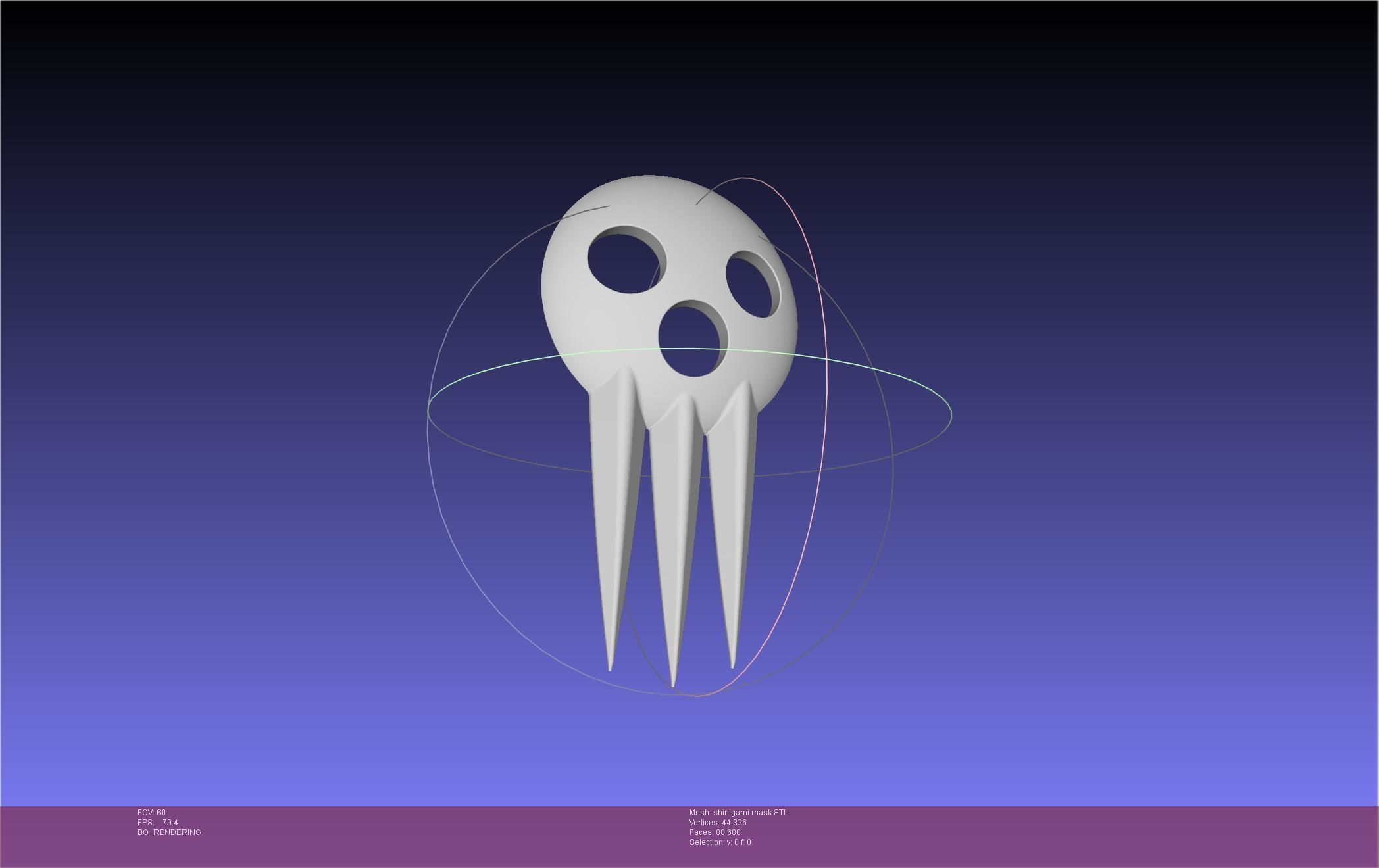 Soul Eater Shinigami Mask Printable Model 3D model 3D printable | CGTrader
