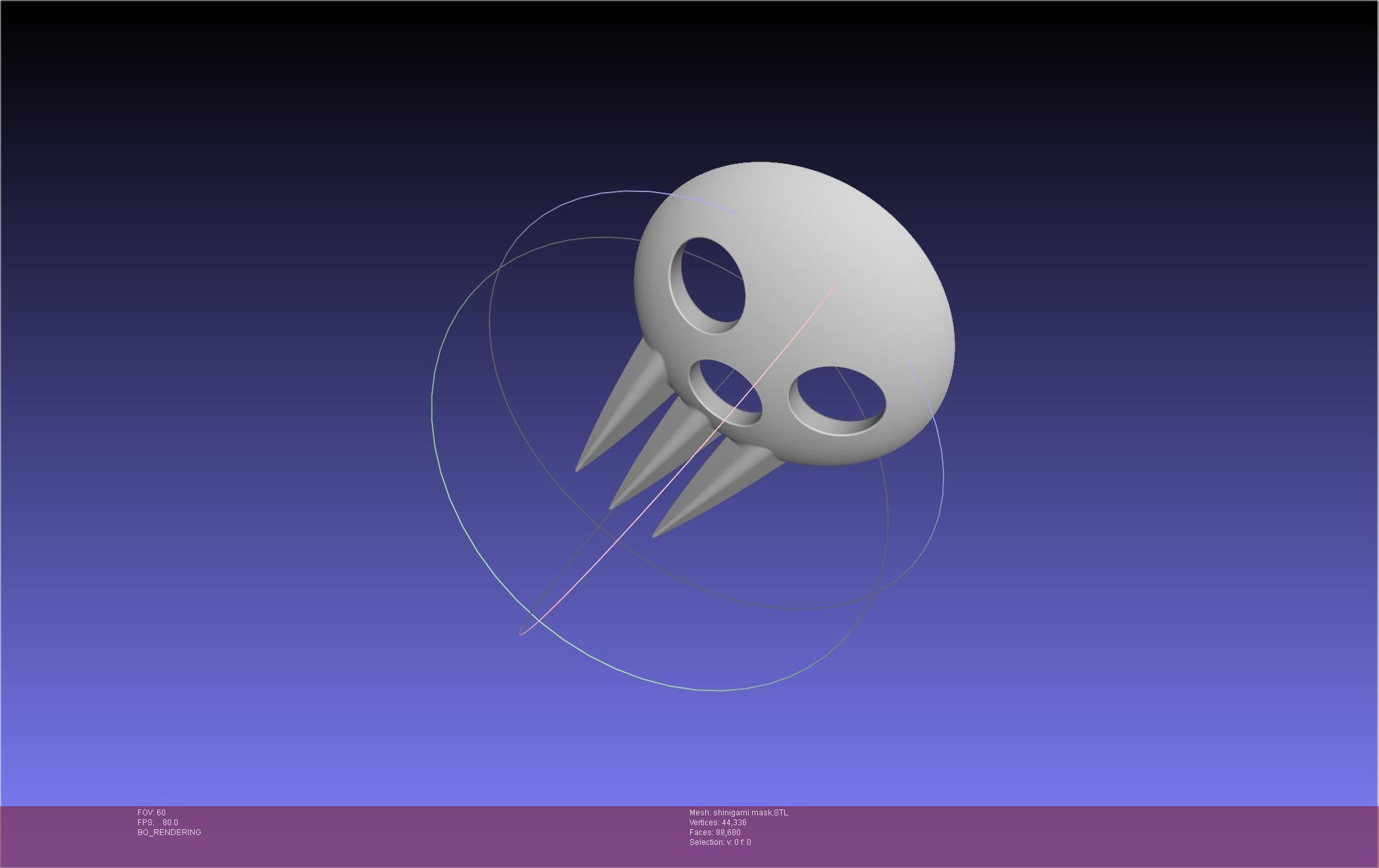 Soul Eater Shinigami Mask Printable Model 3D model 3D printable | CGTrader