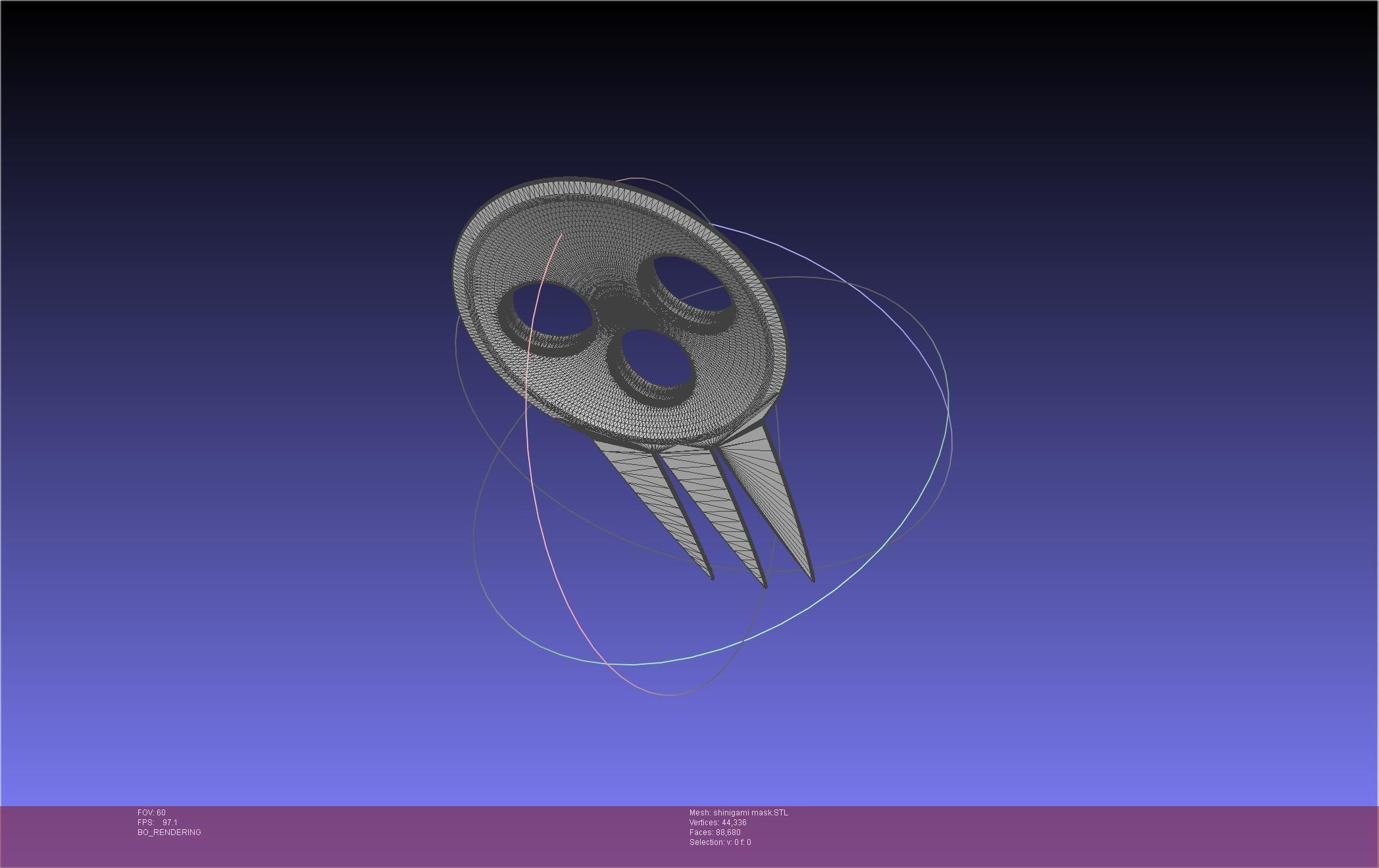 Soul Eater Shinigami Mask Printable Model 3D model 3D printable | CGTrader