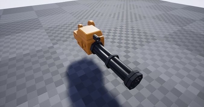 3D model Machine gun VR / AR / low-poly | CGTrader