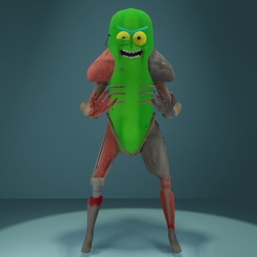 3D model Cucumber rick VR / AR / low-poly | CGTrader