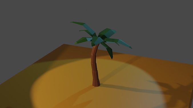 Low poly Palm tree free VR / AR / low-poly 3D model | CGTrader