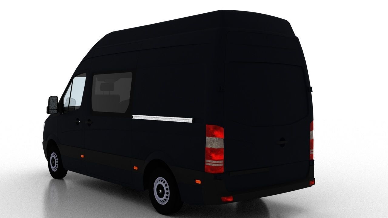 Mercedes Benz Sprinter L2H3 2009 Crew Van UK 3D model | CGTrader