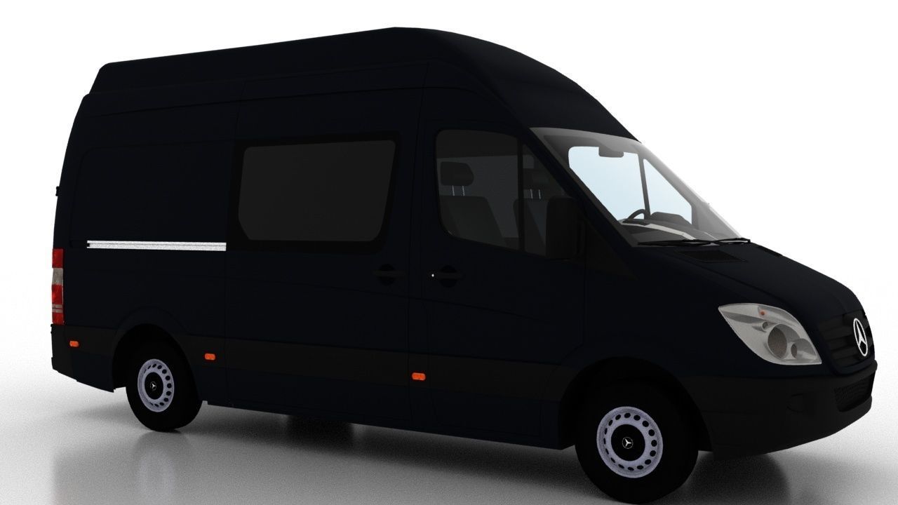 Mercedes Benz Sprinter L2H3 2009 Crew Van EU 3D model | CGTrader