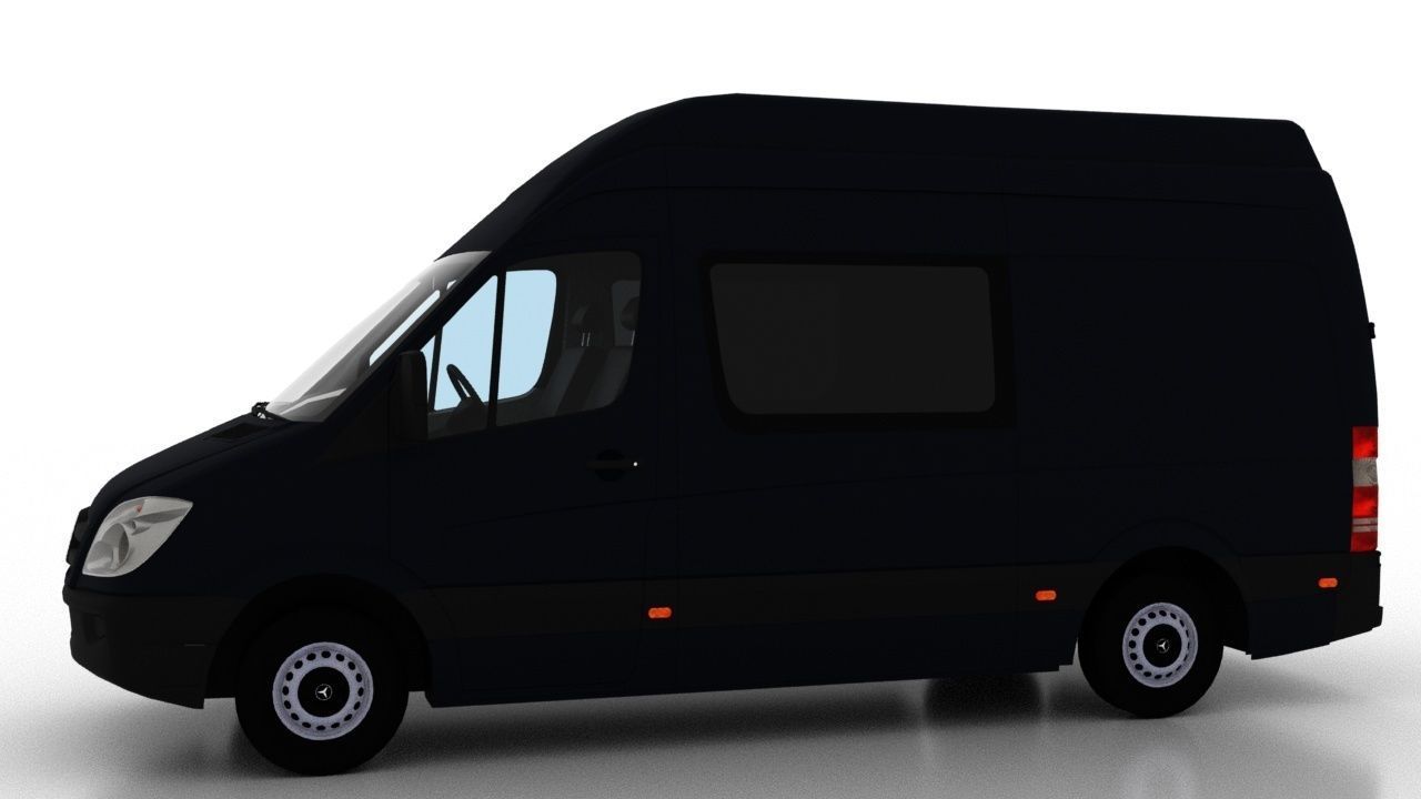 Mercedes Benz Sprinter L2H3 2009 Crew Van EU 3D model | CGTrader