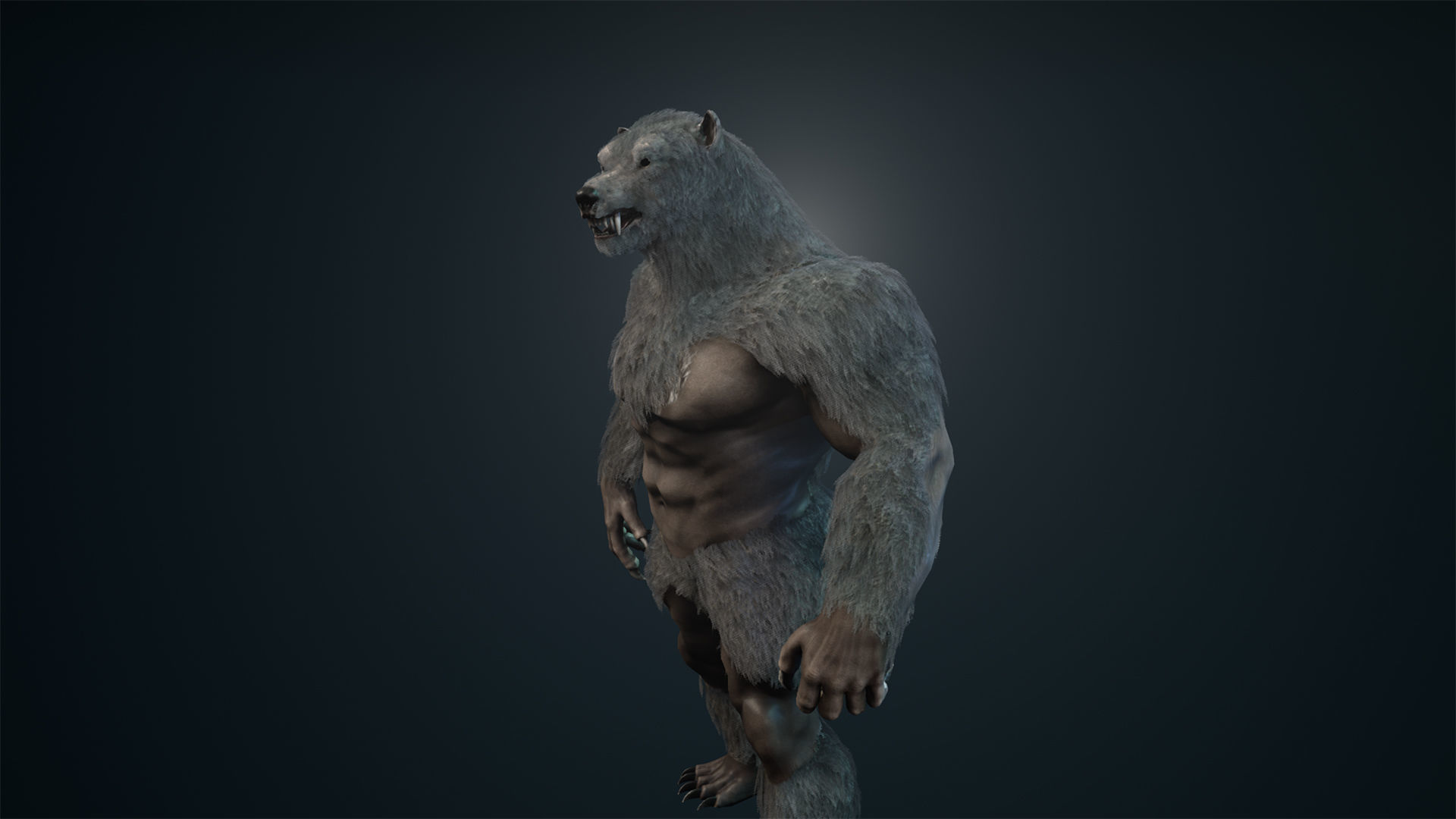 3D model Humanoid bear VR / AR / low-poly | CGTrader