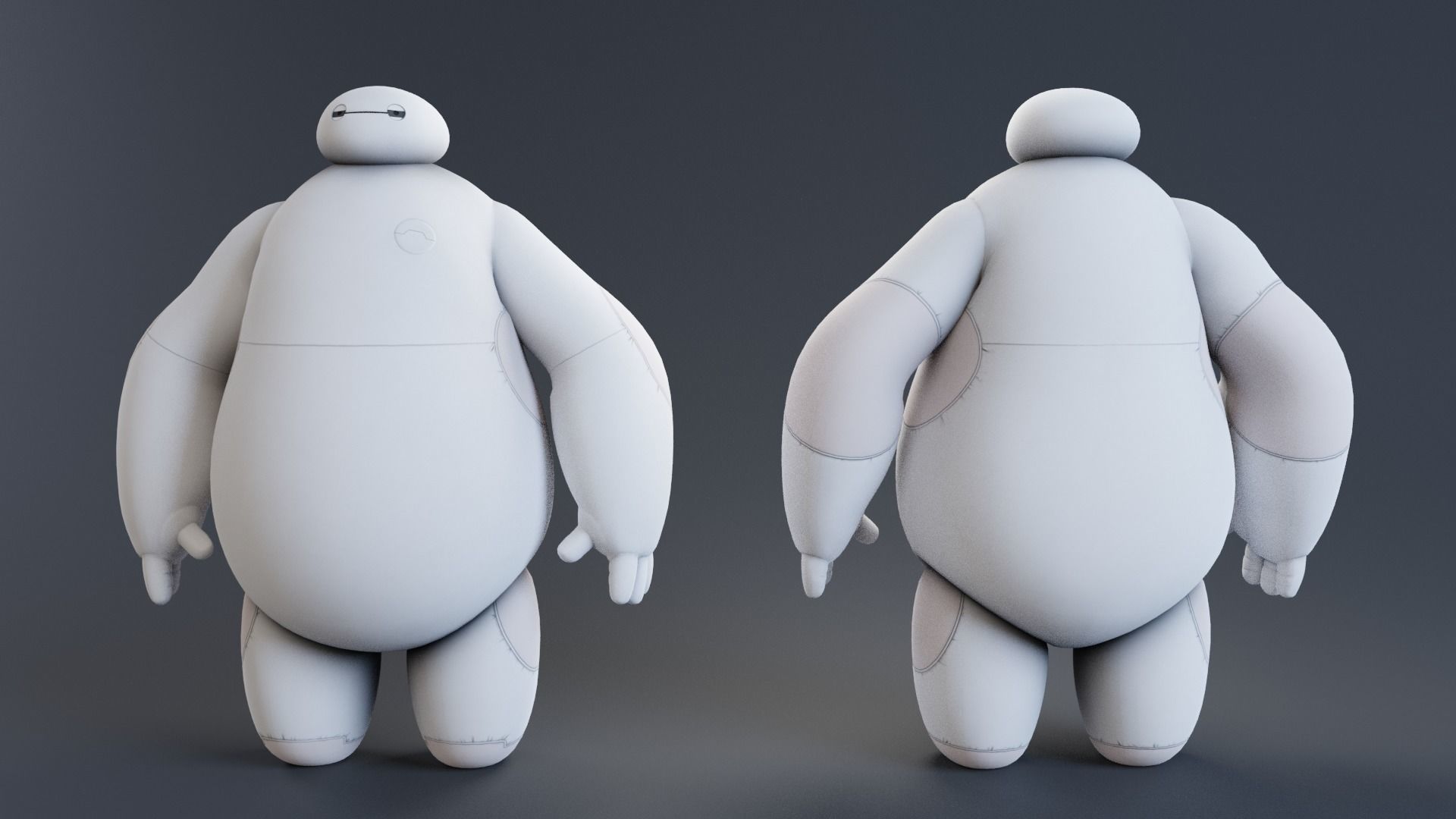 Big hero 6 - Baymax rigged 3D model rigged | CGTrader