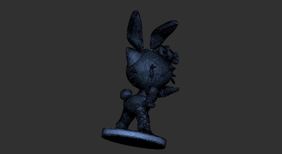 HELLO KITTY BUNNY GIRL 3D model 3D printable | CGTrader
