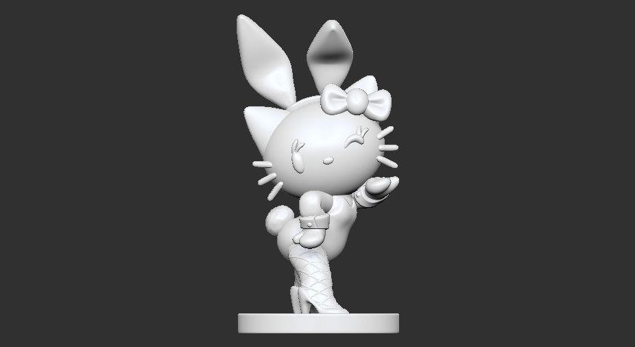 HELLO KITTY BUNNY GIRL 3D model 3D printable | CGTrader