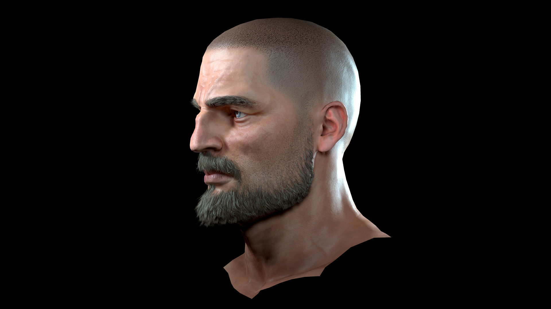 3D model Realistic model of male head Jake VR / AR / low-poly | CGTrader