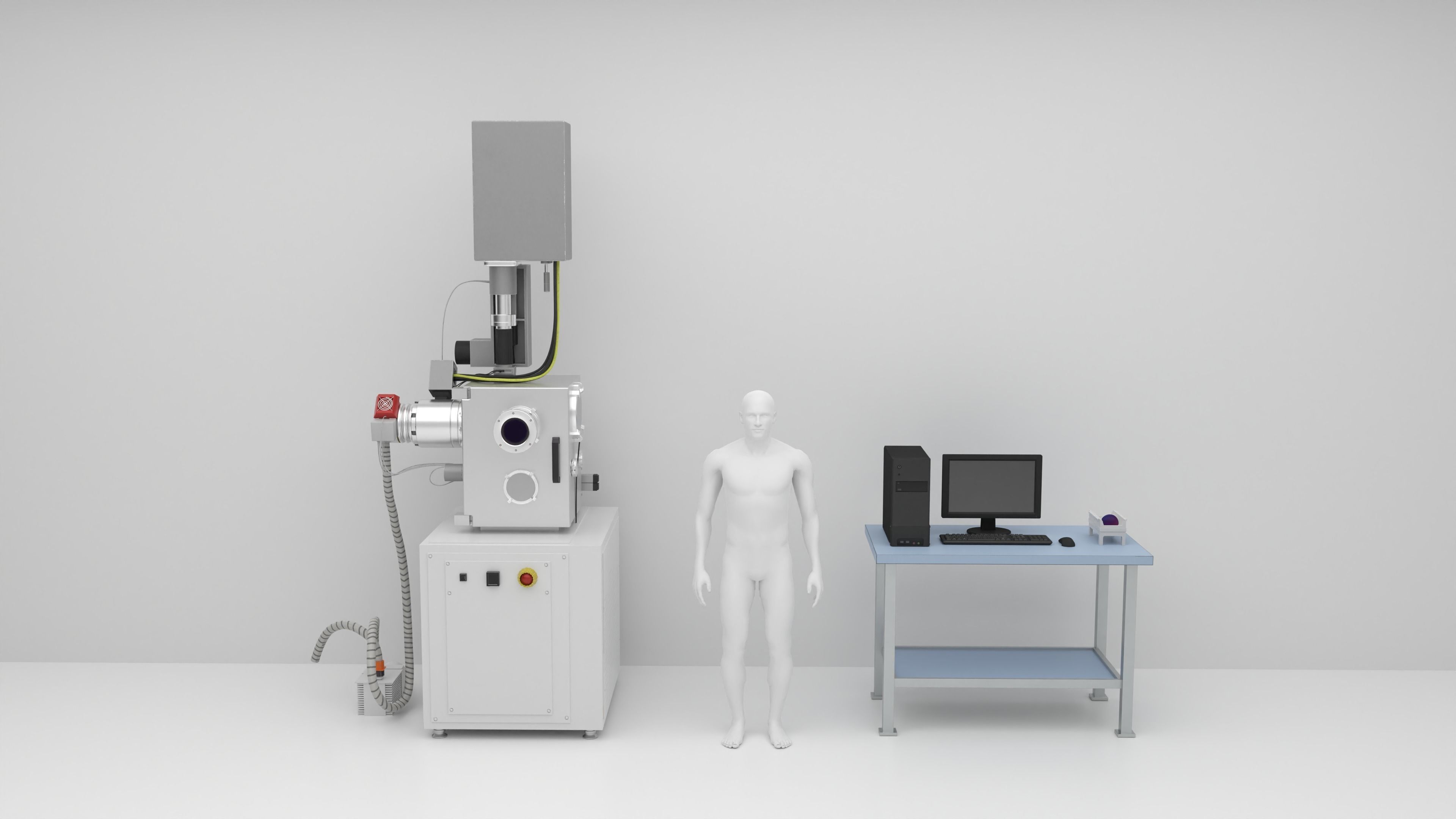 Industrial Spluttering machine 3D model | CGTrader