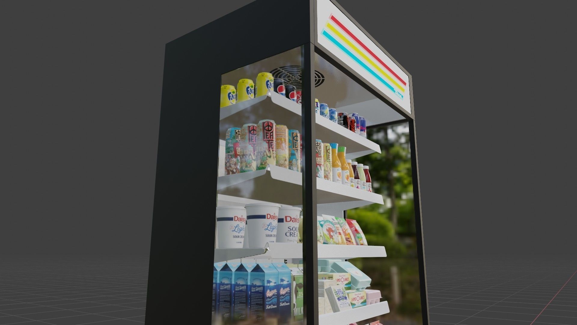 True TOAM Open Air Merchandiser 3D model | CGTrader