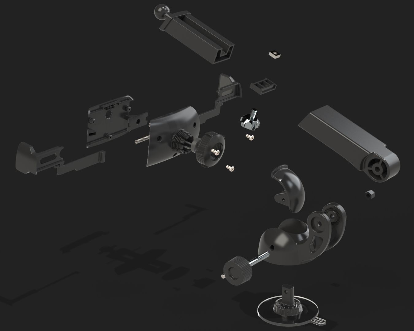 Car Mobile Phone Holder 3D model 3D printable | CGTrader