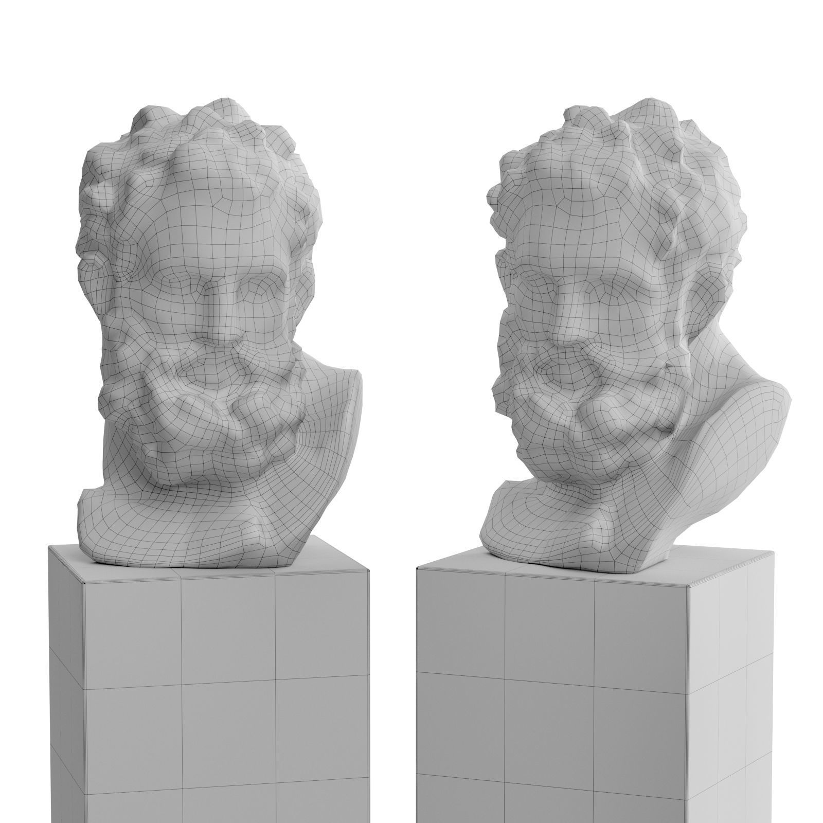 3D model Hercules head bust VR / AR / low-poly | CGTrader