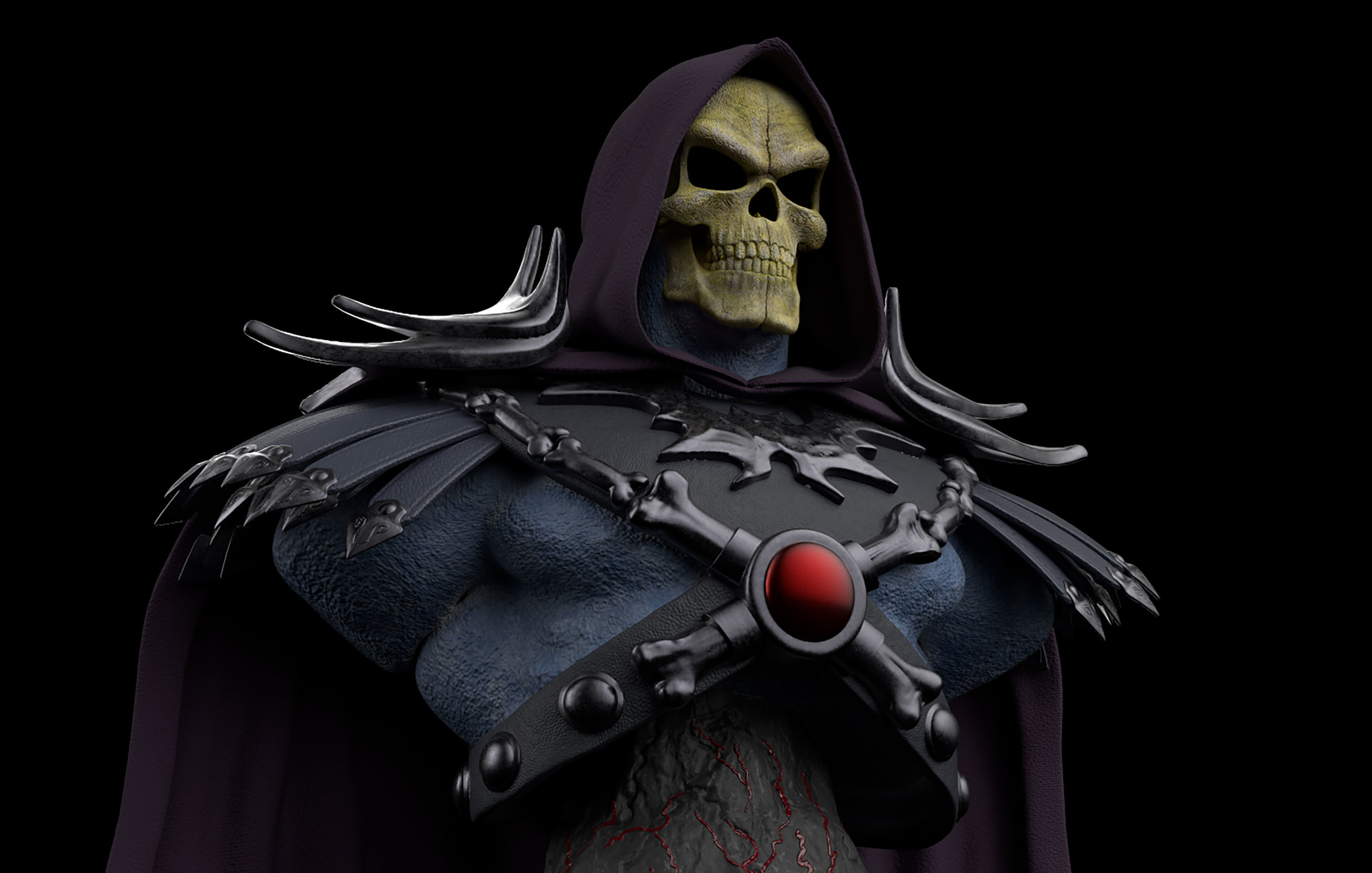 Skeletor bust Motu 3D model 3D printable | CGTrader