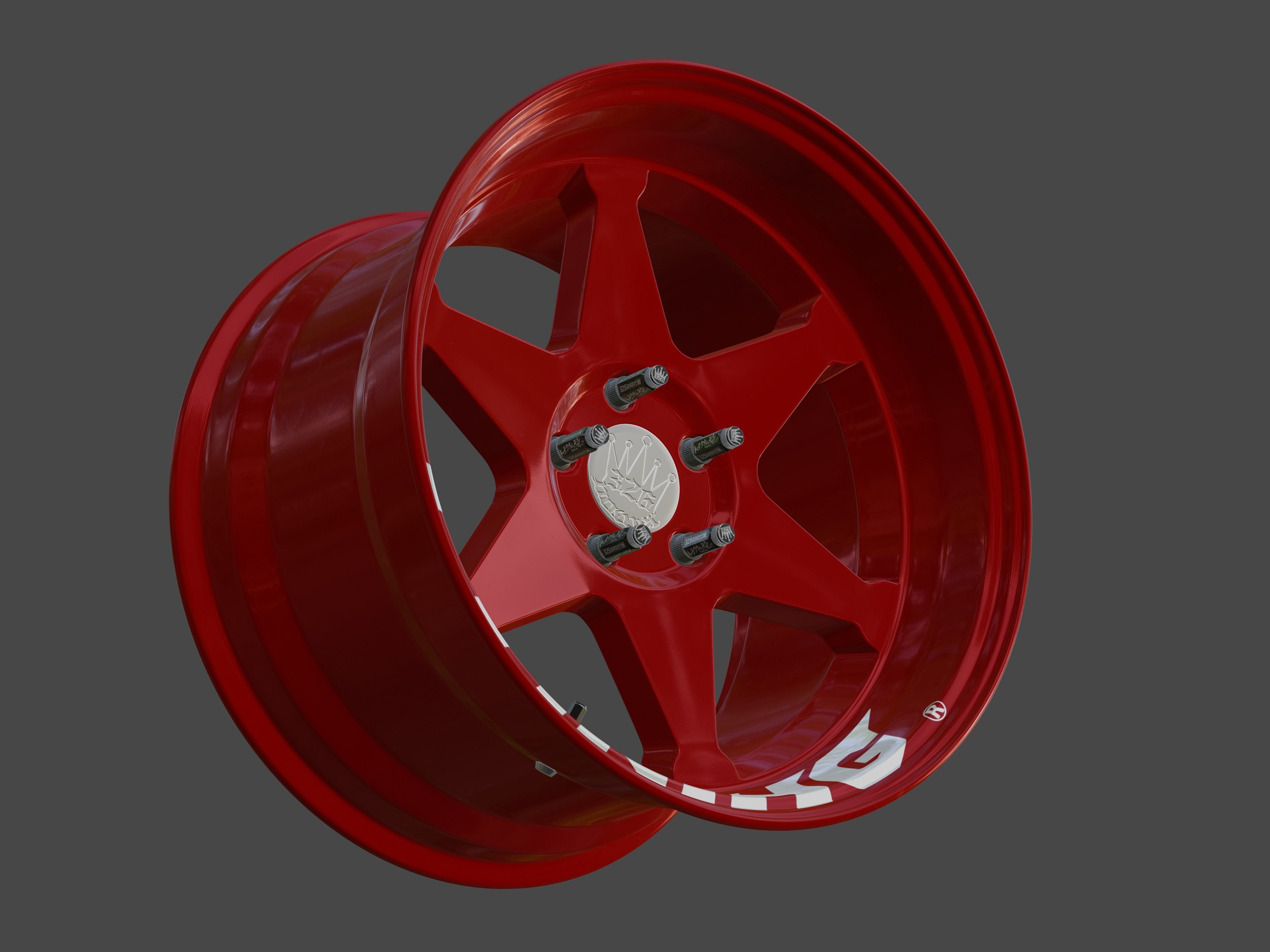 326 Power Yabaking car rim 3D model | CGTrader
