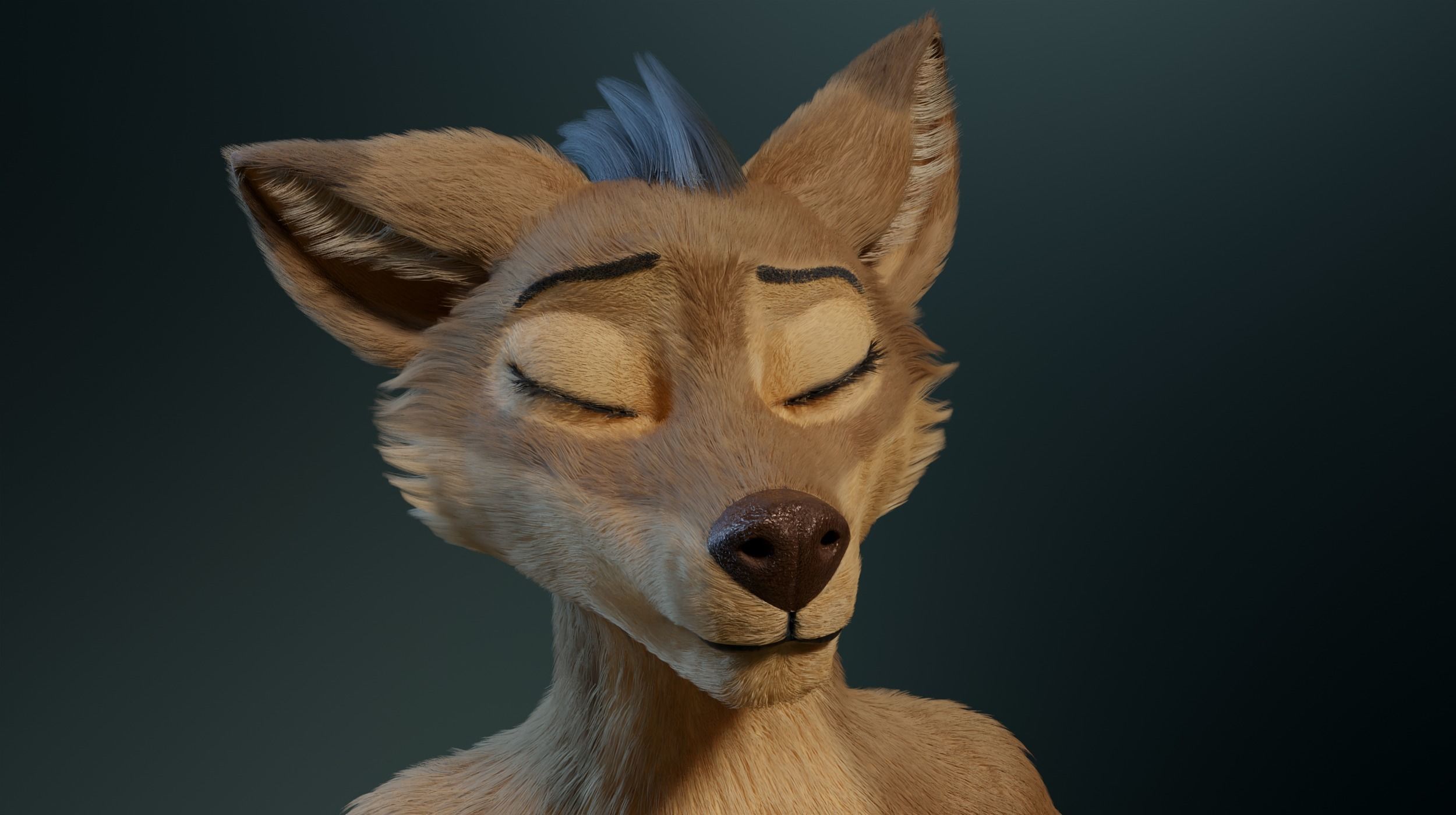 Cassandra Anthro Wolf 3D model rigged | CGTrader