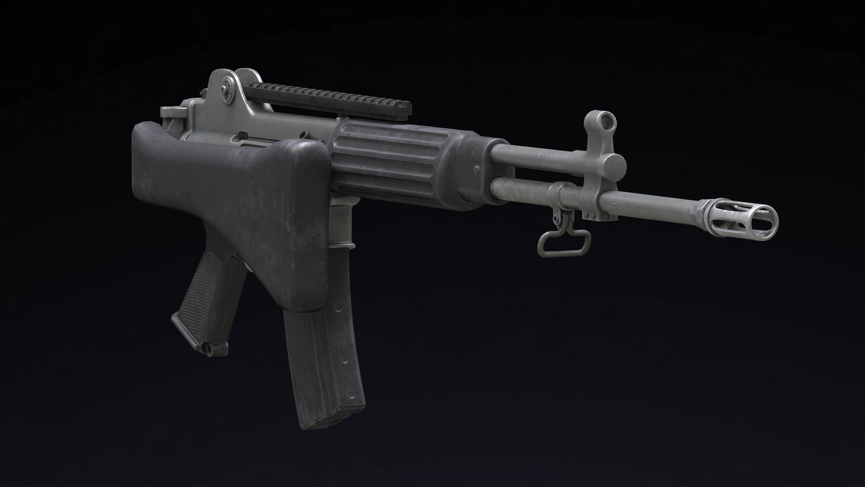 3D model Daewoo Precision Industries K2 Low Poly VR / AR / low-poly ...