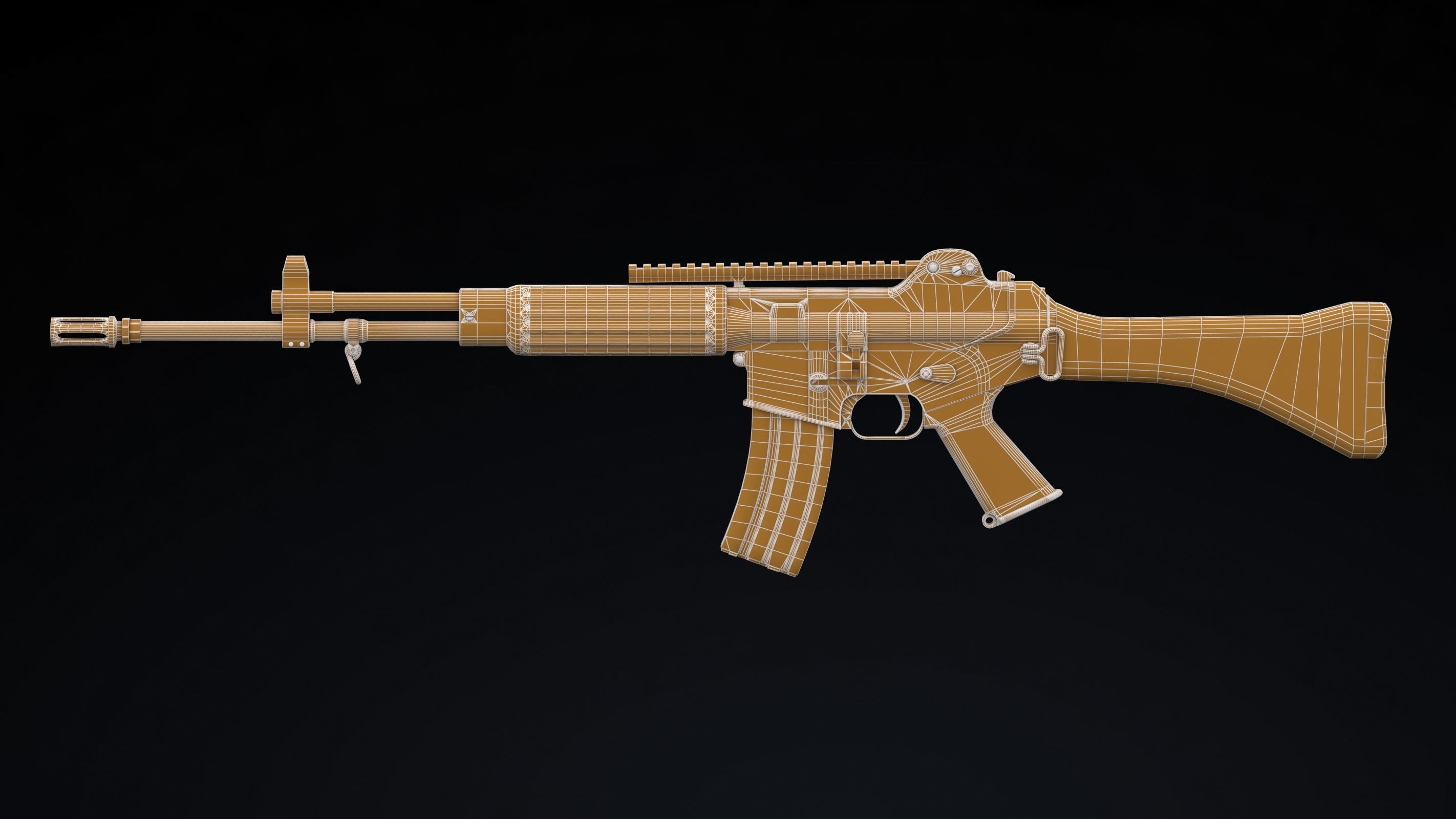 3D model Daewoo Precision Industries K2 Low Poly VR / AR / low-poly ...