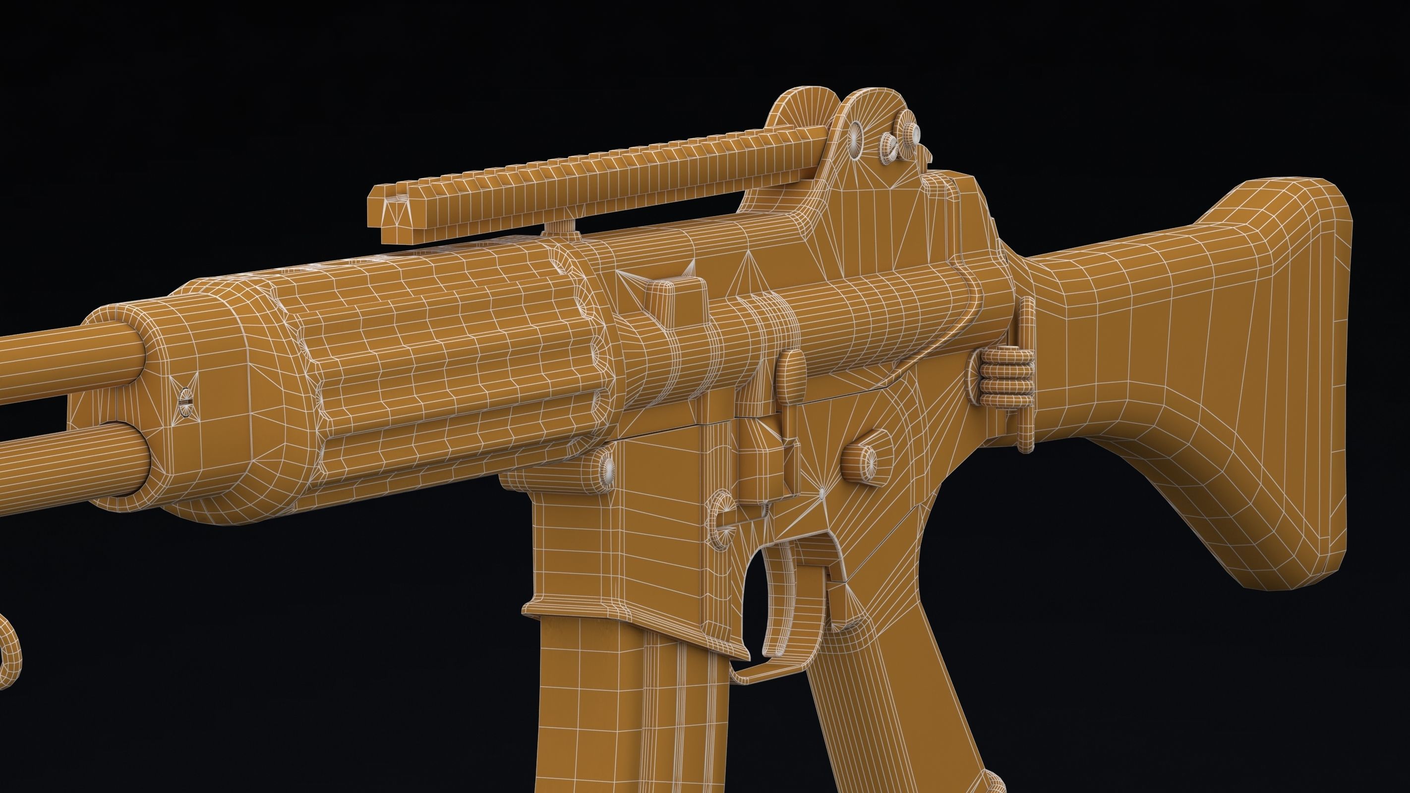 3D model Daewoo Precision Industries K2 Low Poly VR / AR / low-poly ...