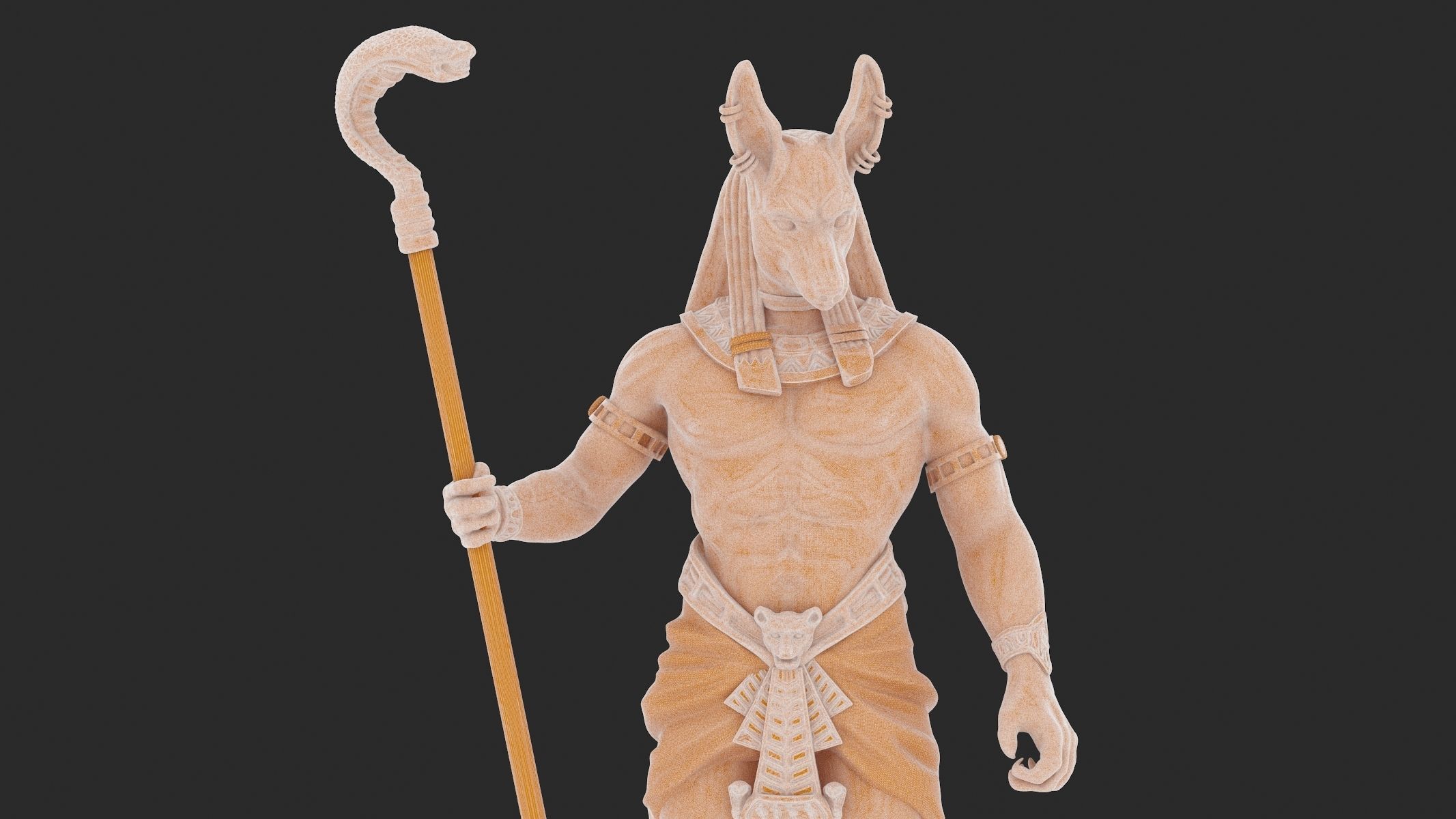 Jackal God of the Egyptian - 3D Printable 3D model 3D printable | CGTrader