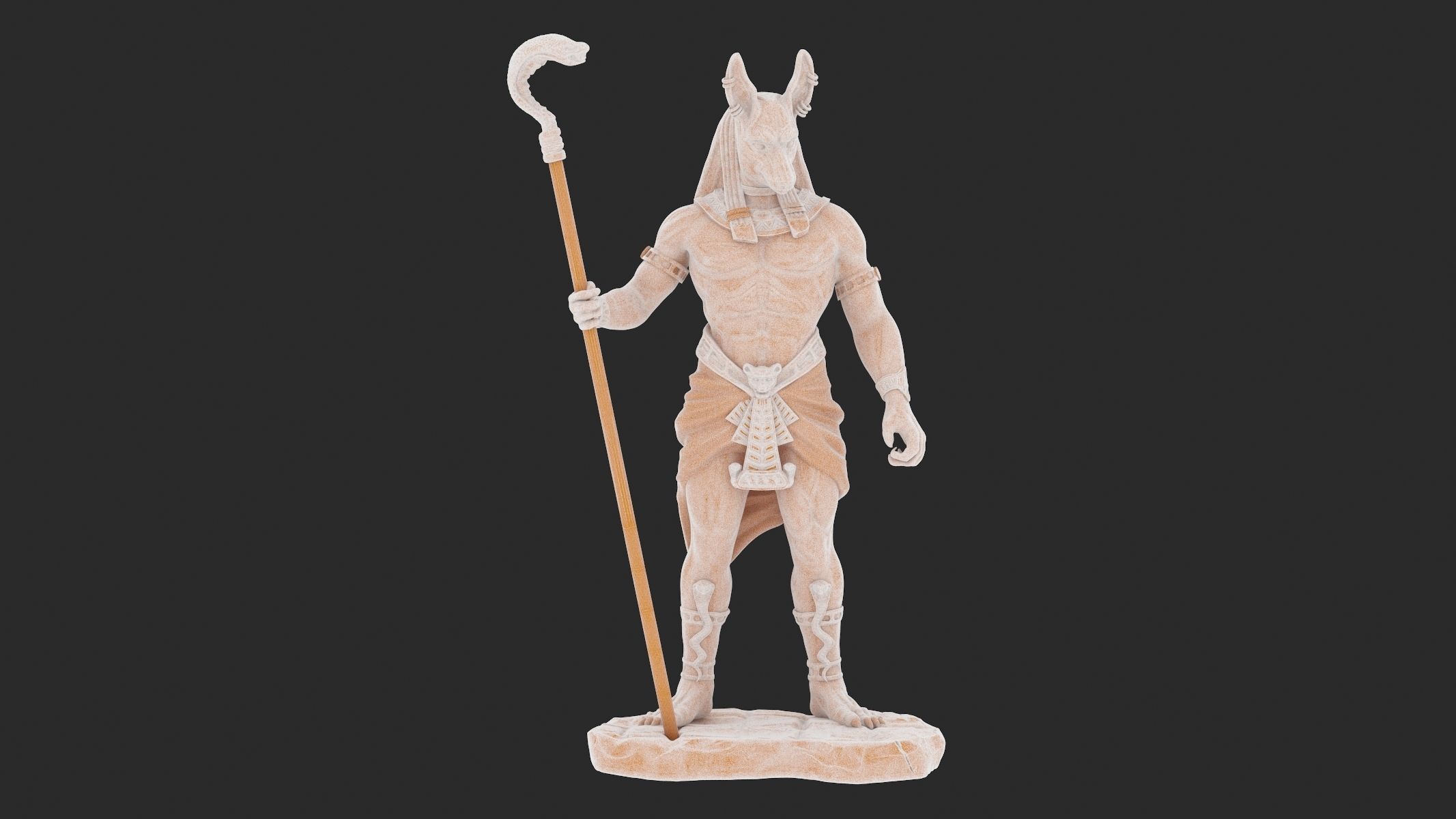 Jackal God of the Egyptian - 3D Printable 3D model 3D printable | CGTrader