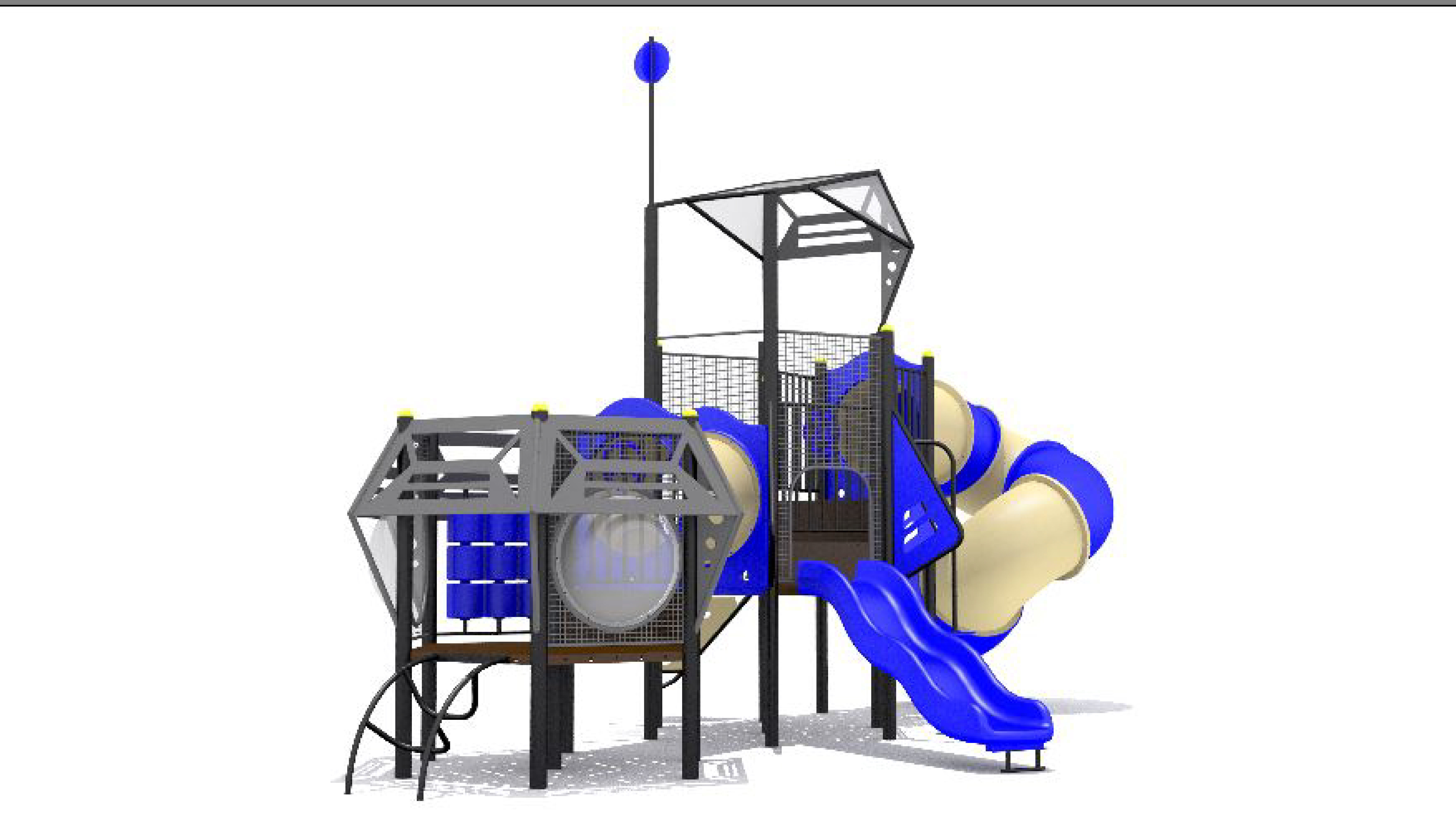 3D model Ufo Playground VR / AR / low-poly | CGTrader