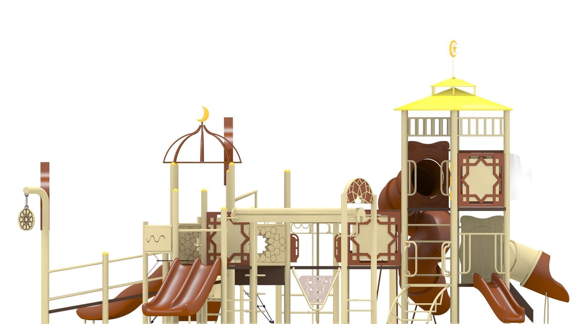 3D model Islamic Mosque Playground VR / AR / low-poly | CGTrader