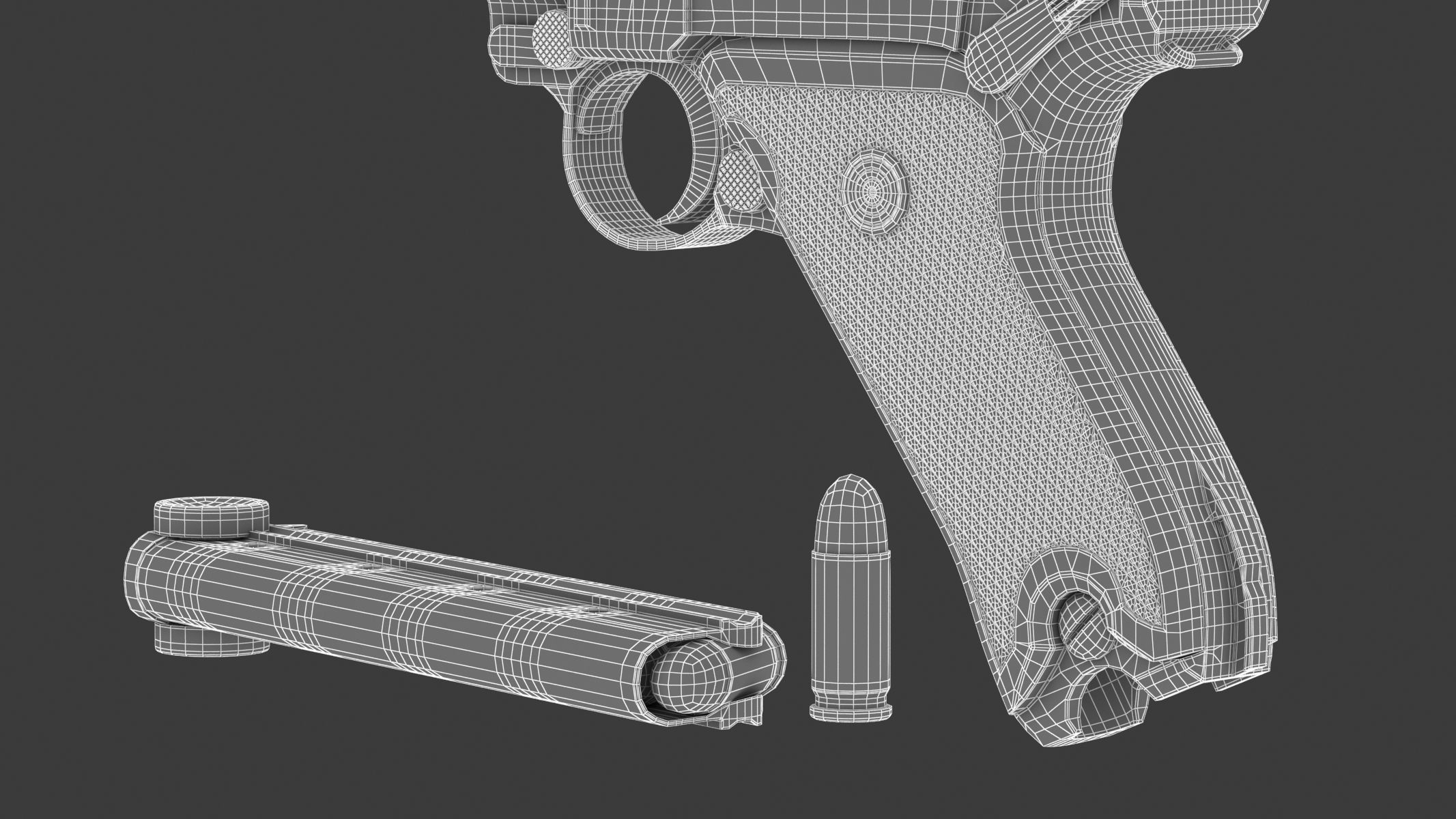 Luger pistol 3D model | CGTrader