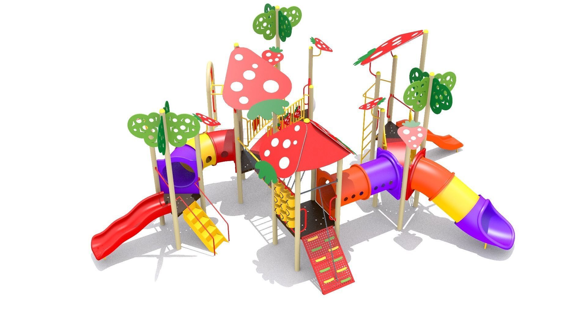 Strawberry Playground 3D model | CGTrader