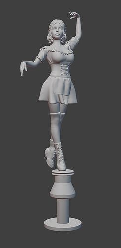 BALLET IN MAID OUTFIT 3D model 3D printable | CGTrader