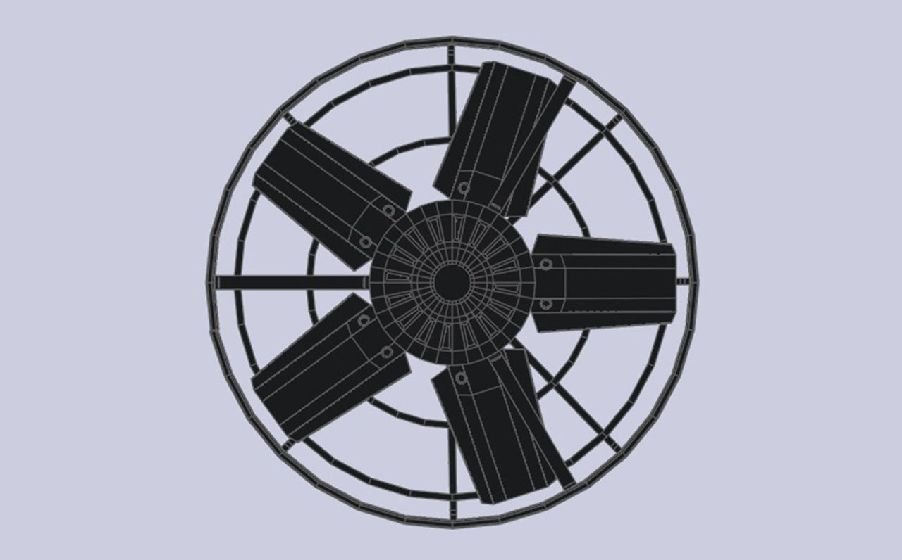 3D model Industrial exhaust fan VR / AR / low-poly | CGTrader