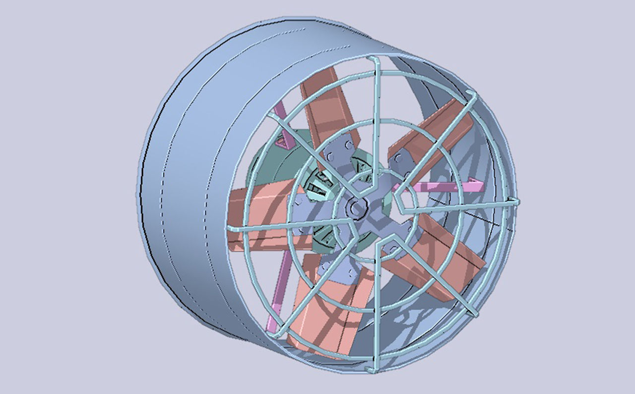 3D model Industrial exhaust fan VR / AR / low-poly | CGTrader