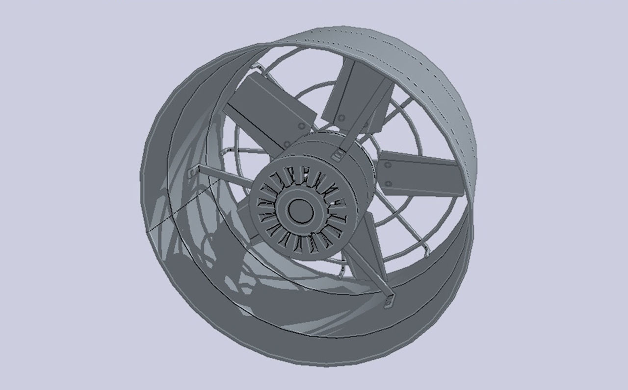 3D model Industrial exhaust fan VR / AR / low-poly | CGTrader