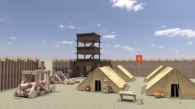 Roman Castrum 3D model | CGTrader