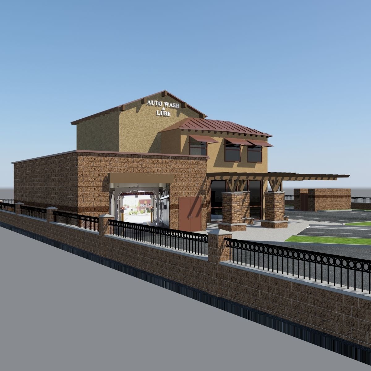 Car Wash and Lube 3D model | CGTrader