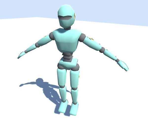 Dummy humanoid free VR / AR / low-poly 3D model rigged | CGTrader