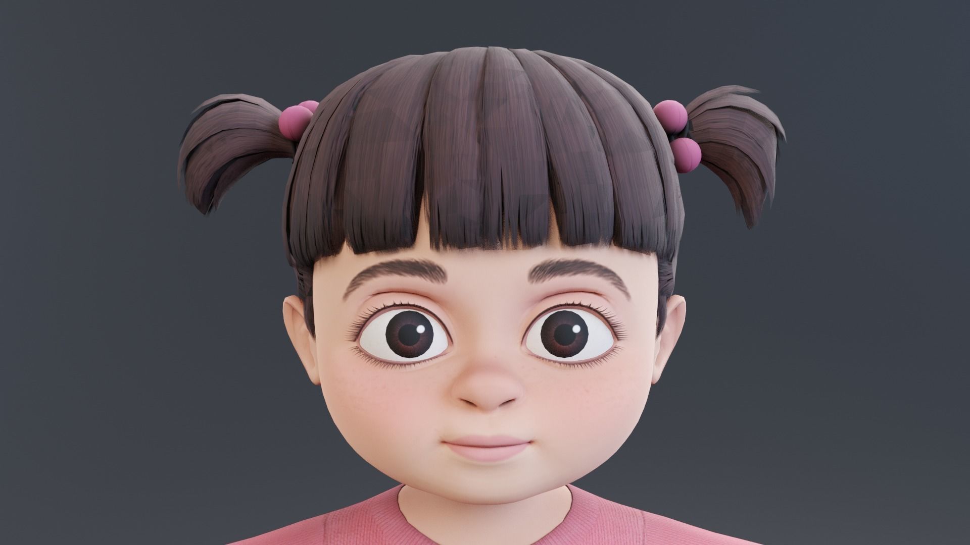 Monster inc - Boo rigged 3D model rigged | CGTrader